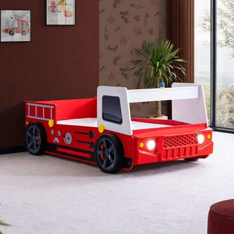 CM7644 Hokku designs Fierstall fire truck style design twin size kids ...